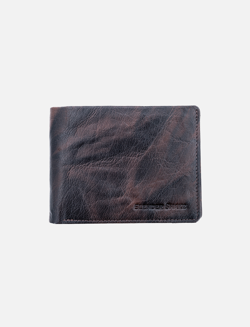 Slender Snake Cripple Thinnest Wallet for men - Coffee
